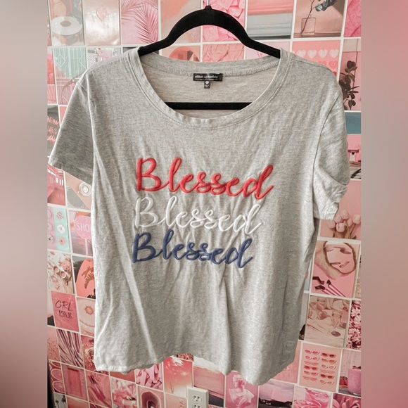Attitude Not Included | Tops | Red White And Blue Blessed Top | Poshmark